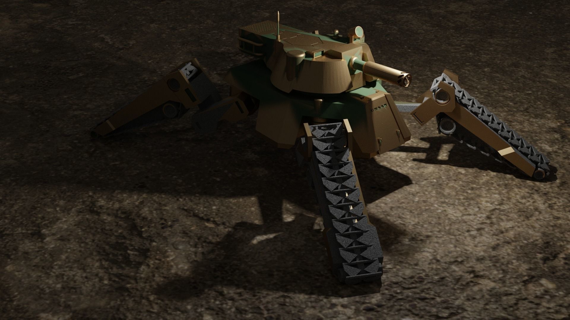 CRAB tank 3D model 3D printable | CGTrader