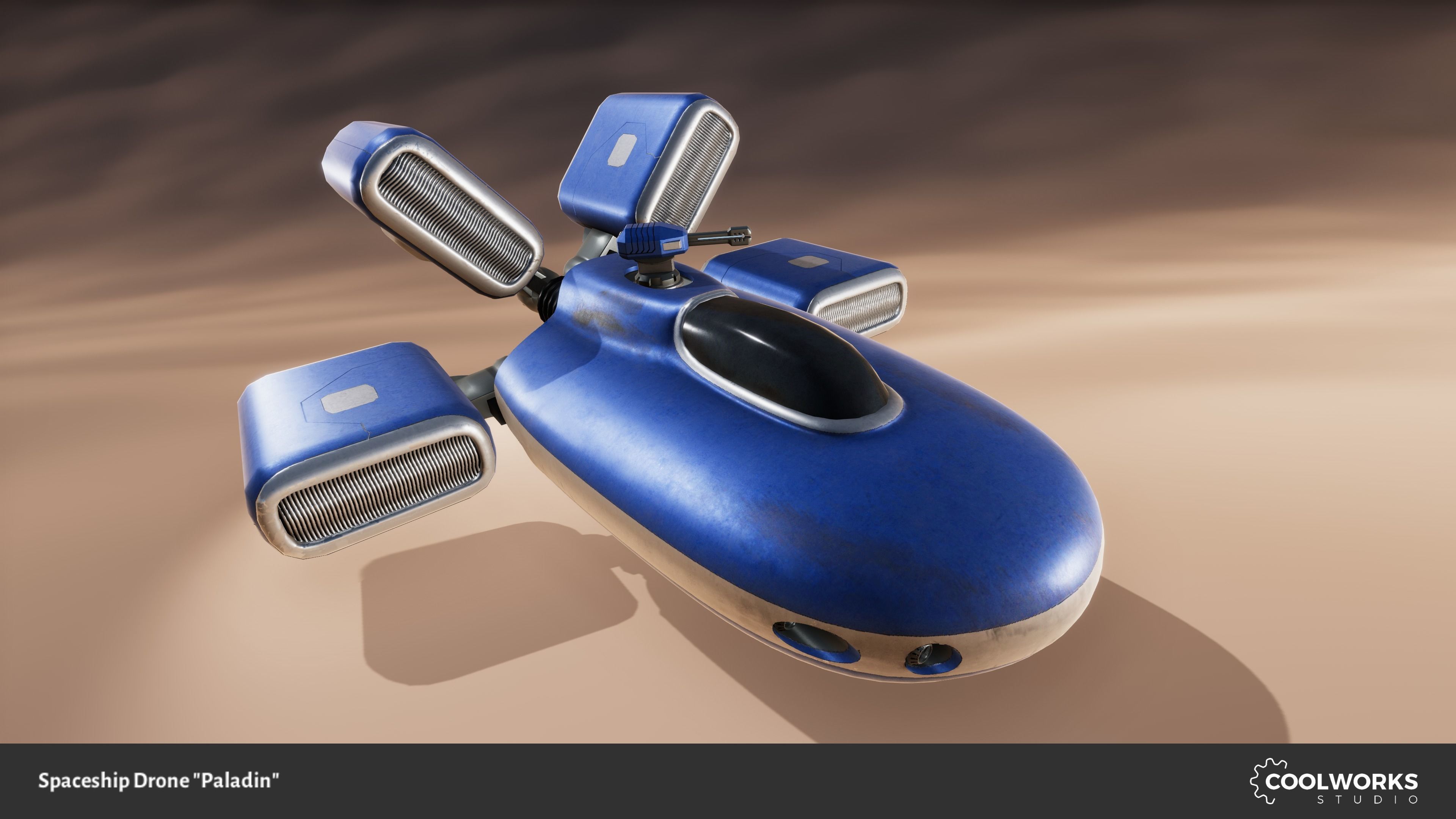 3D model Spaceship Drone Paladin VR / AR / low-poly | CGTrader