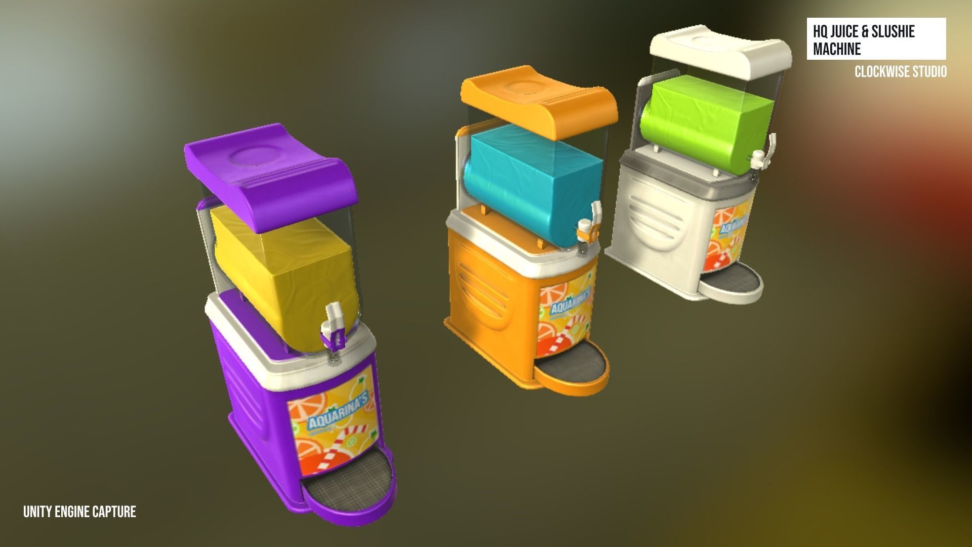 3D model Juice and Slushie Machine VR / AR / low-poly | CGTrader