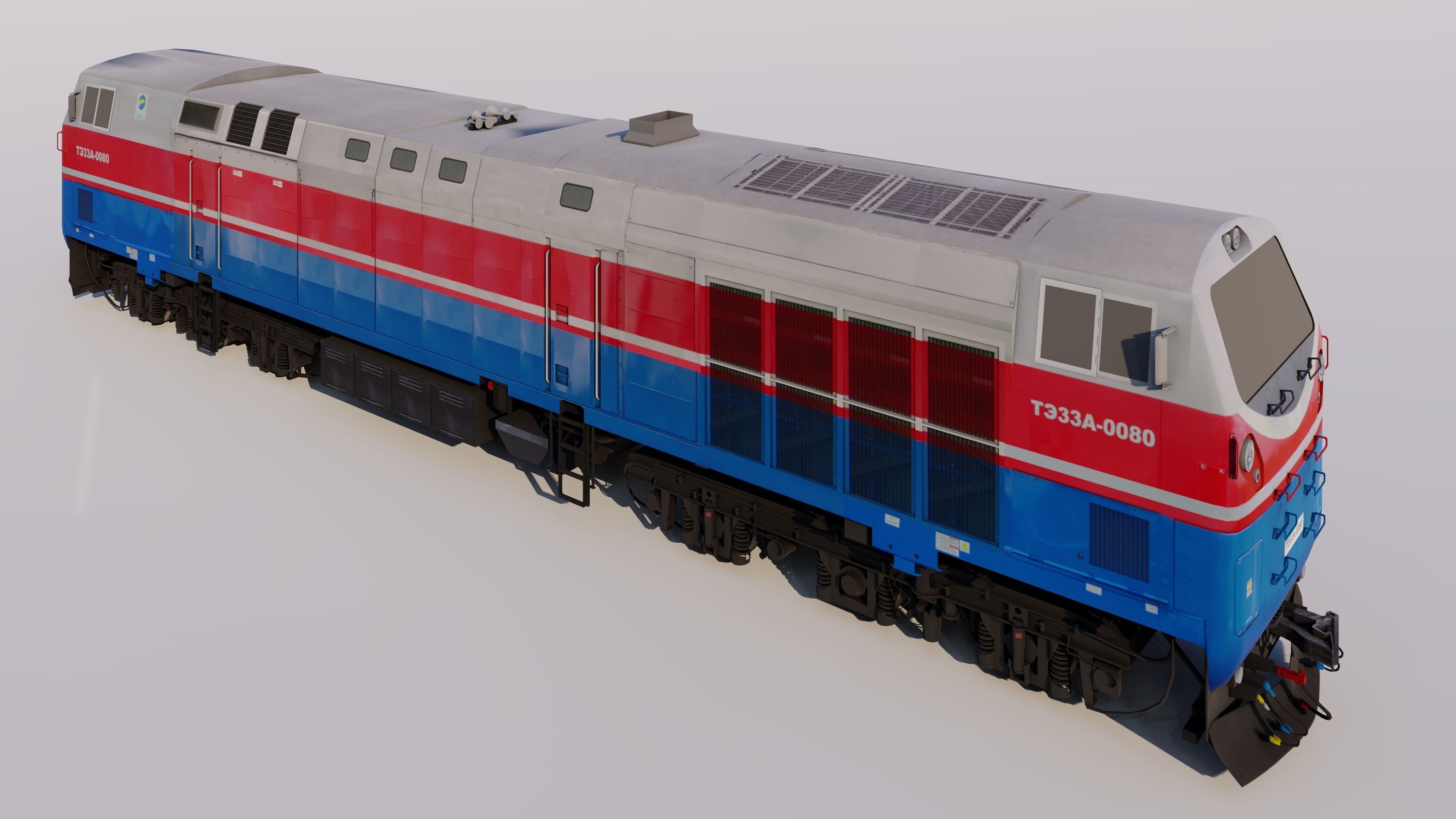 TE33A Diesel Locomotive 3D model | CGTrader