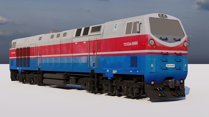 TE33A Diesel Locomotive 3D model | CGTrader