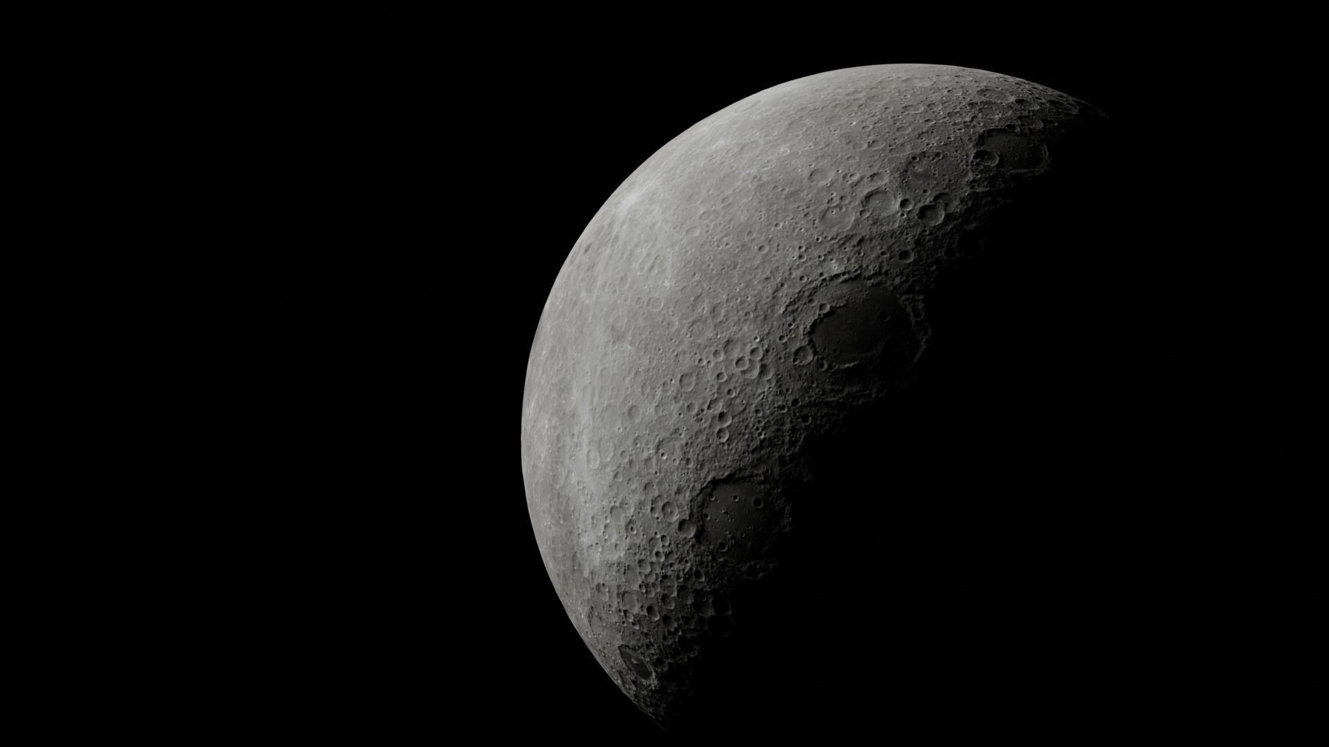 8K Realistic Moon free 3D model | CGTrader