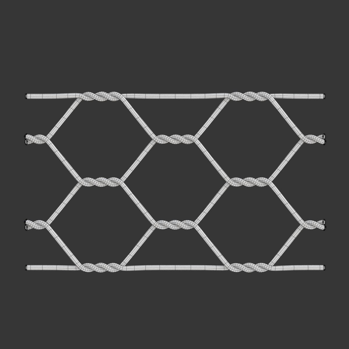Adaptable Chicken Wire Mesh 3D model | CGTrader