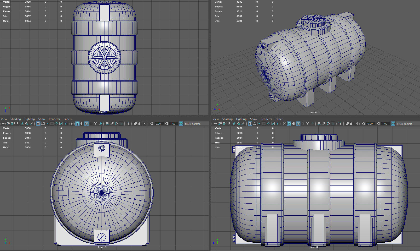 3D model WATER TANK VR / AR / low-poly | CGTrader