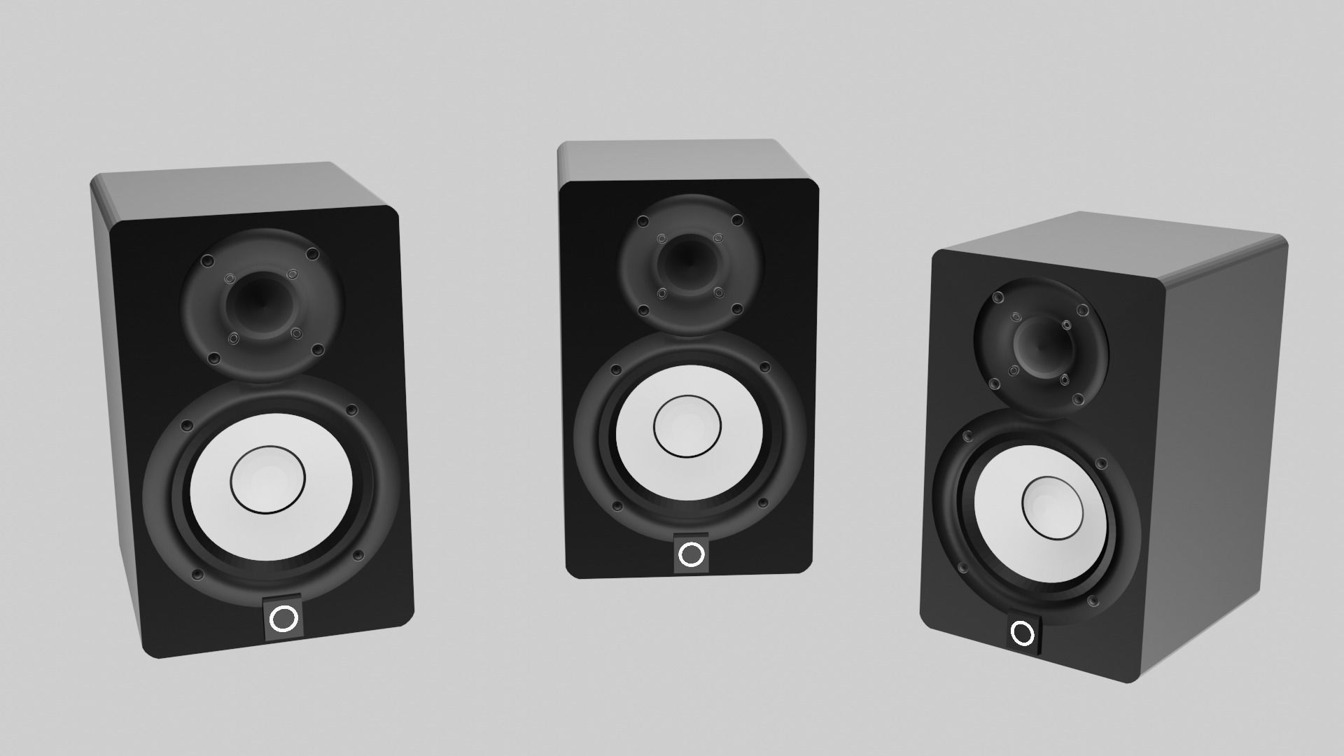 Studio Monitor Yamaha HS Series free 3D model | CGTrader