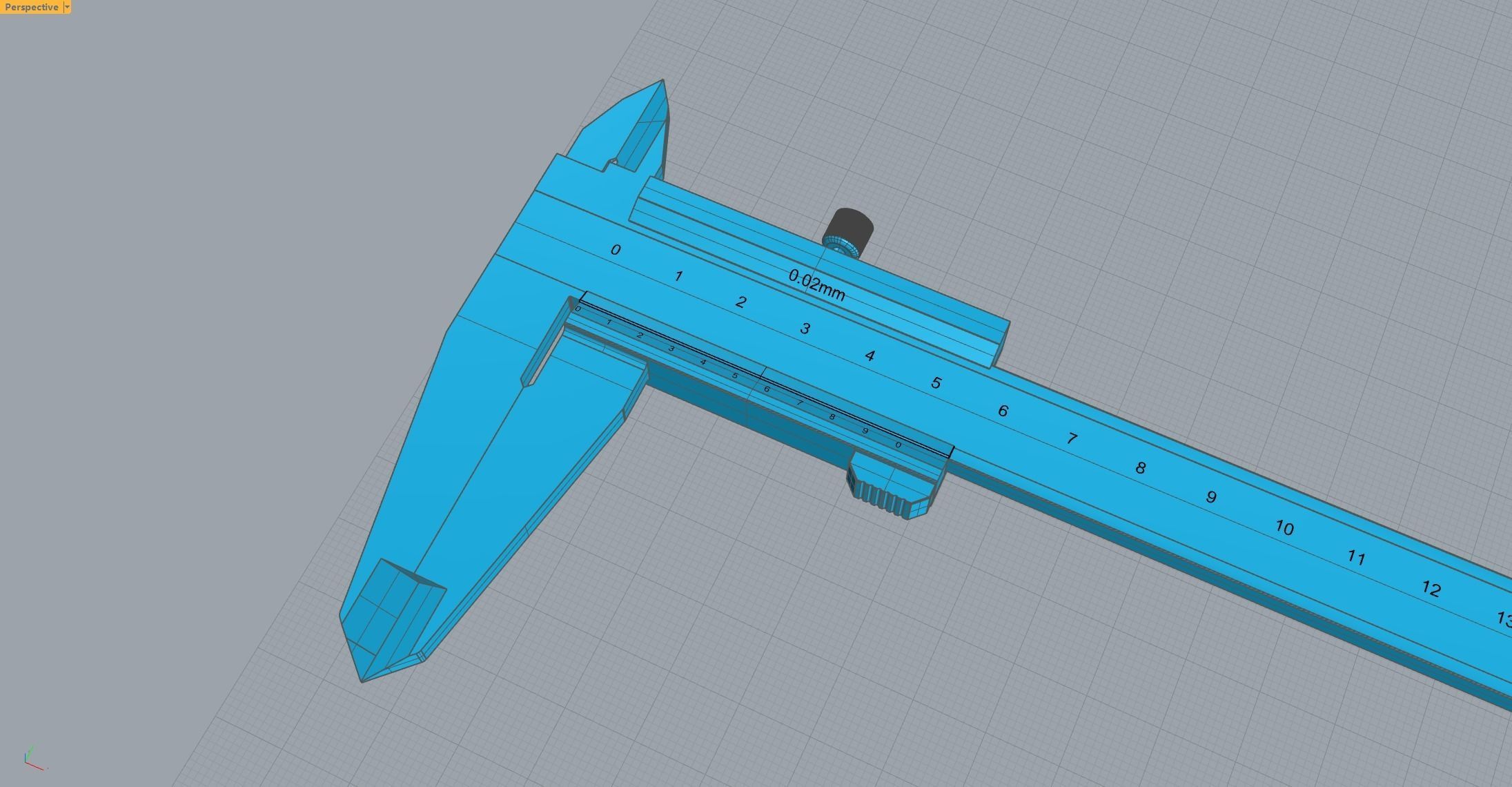 Metal caliper 3D model 3D model | CGTrader