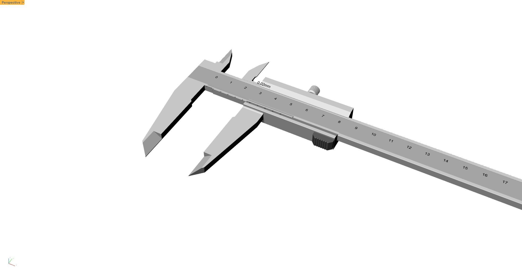 Metal caliper 3D model 3D model | CGTrader