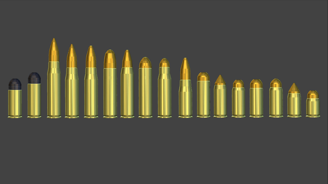 Bullet Pack Low-poly 3D | CGTrader