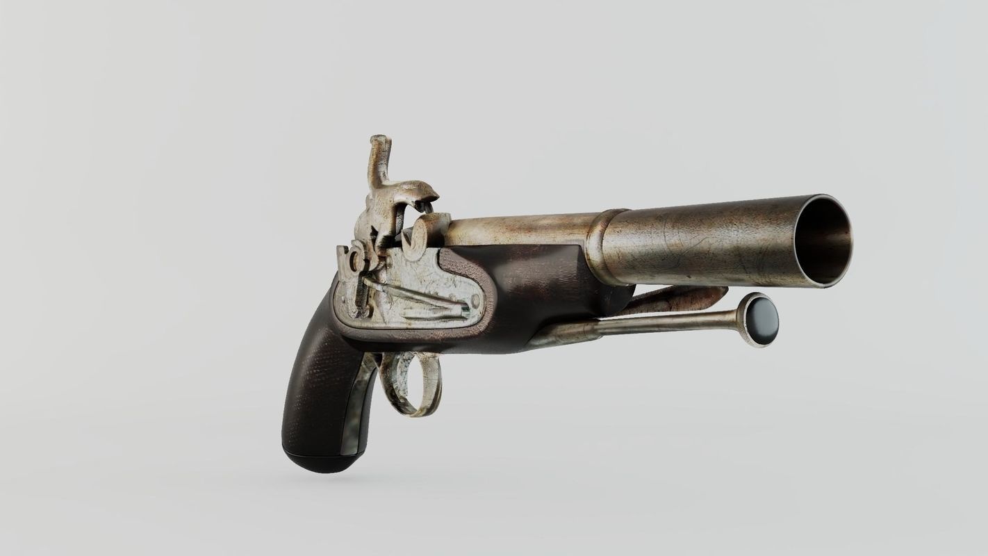 OLD GUN 3D model | CGTrader