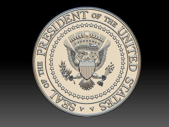 Presidential Seal 3d Printing 3D model 3D printable | CGTrader