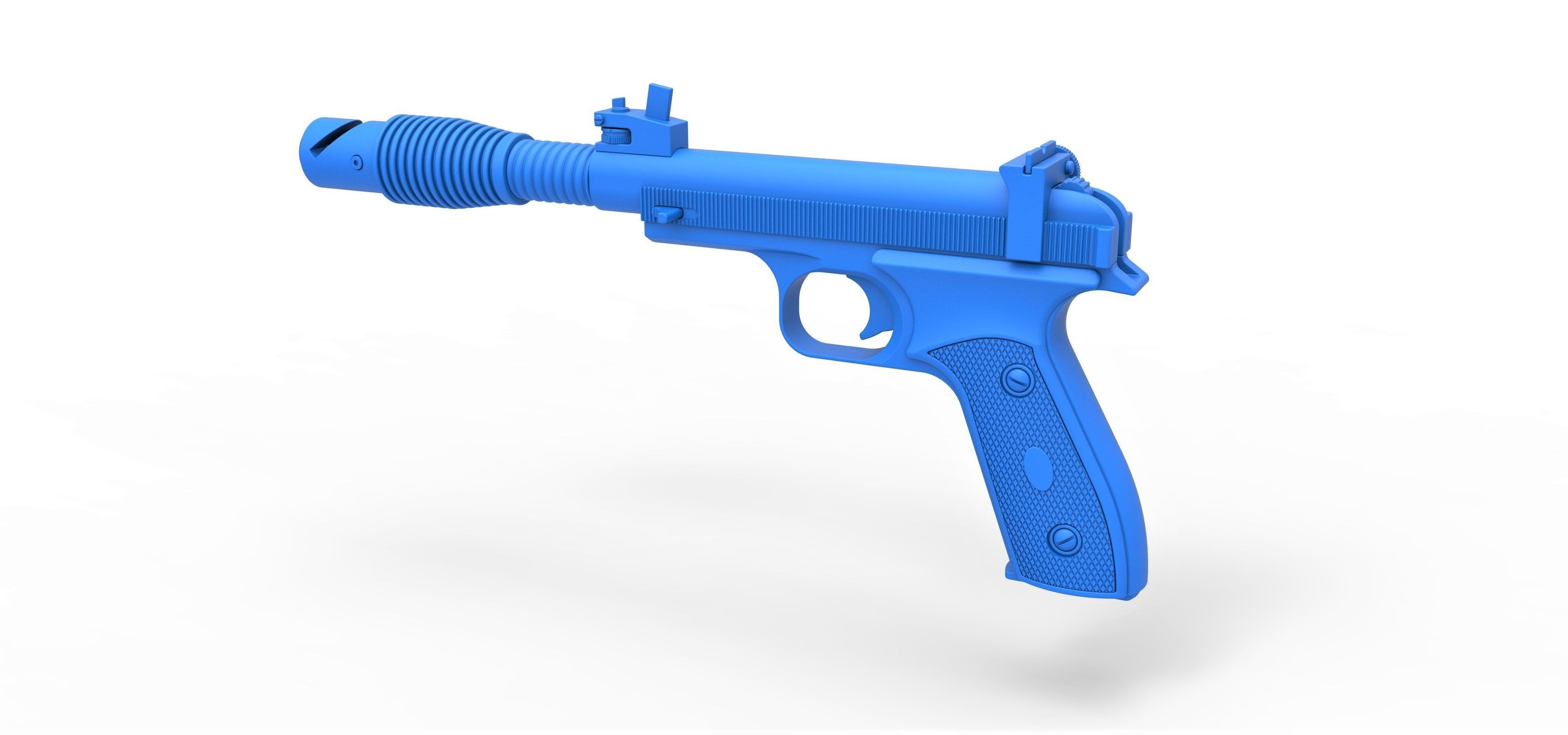 Blaster pistol Defender 5 from Star Wars The Rise of Skywalker 3D model ...