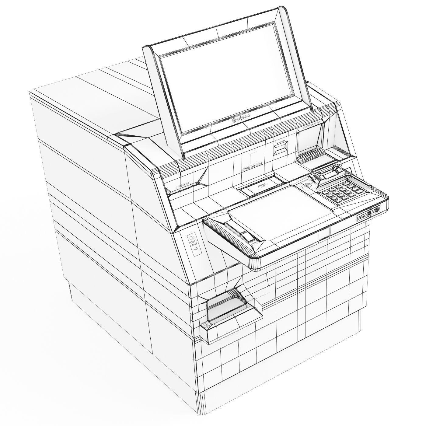 ATM machine Nautilus Hyosung MX8800 3D model | CGTrader