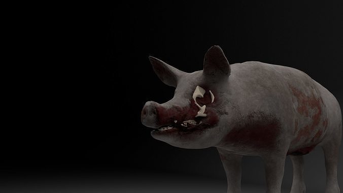 3D model Zombie pig with 2 texture map 4k VR / AR / low-poly | CGTrader