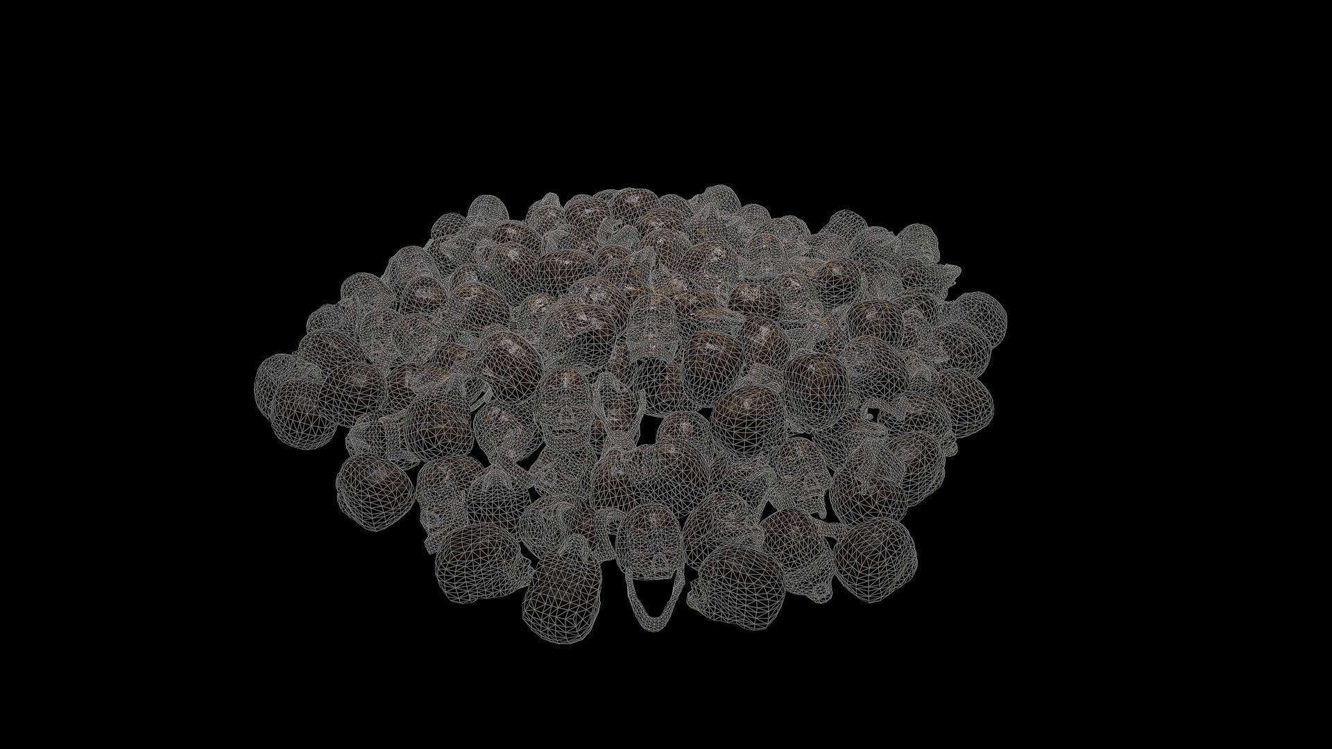 3D model Skull Pile VR / AR / low-poly | CGTrader