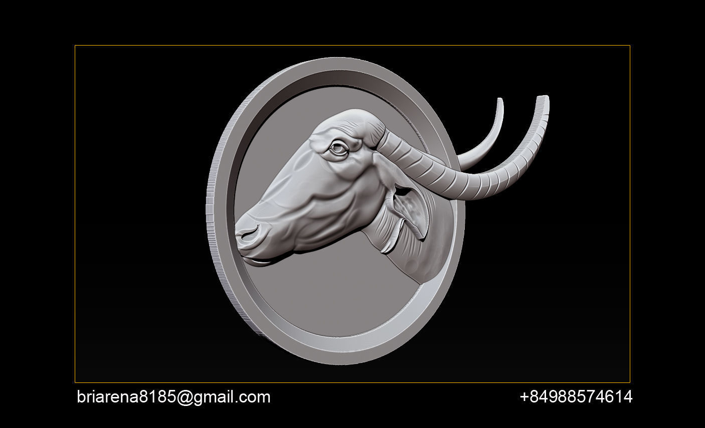 Buffalo 3d STL Model Relief for CNC 3D model 3D printable | CGTrader