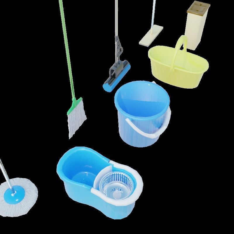 3D model Mop bundle VR / AR / low-poly | CGTrader