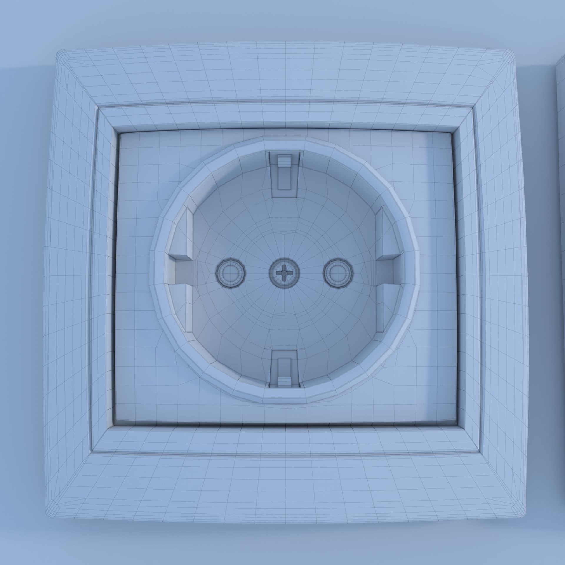 Switch and power socket 3D model | CGTrader