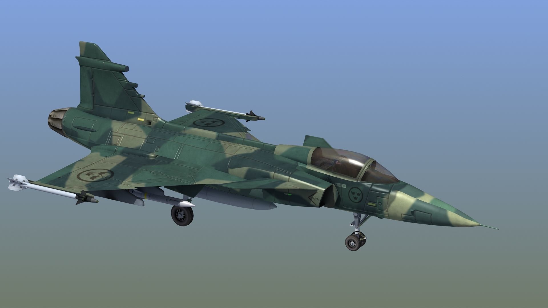 Gripen JAS39 3D model | CGTrader