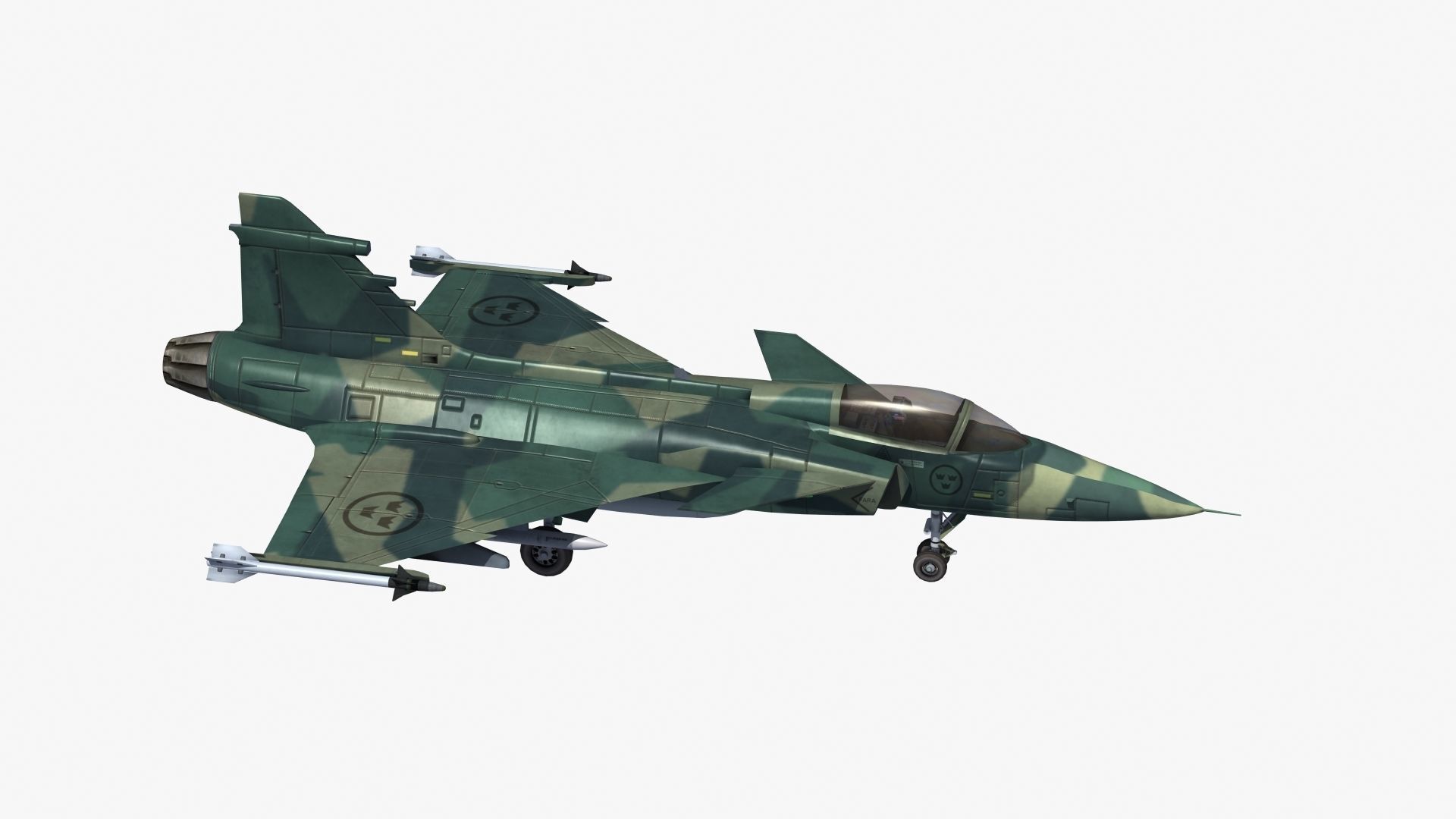 Gripen JAS39 3D model | CGTrader