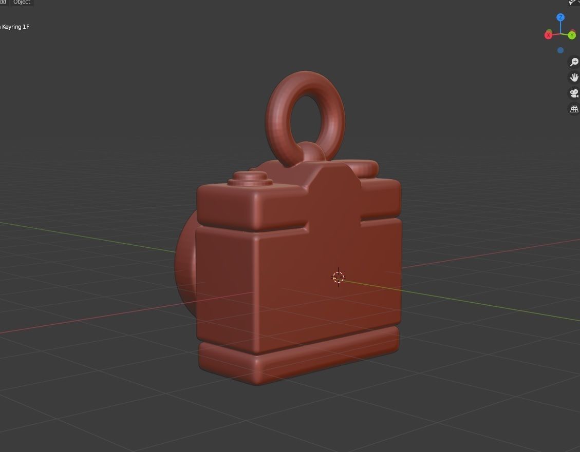 Toon Camera Keychain - Printer Ready 3D model 3D printable | CGTrader