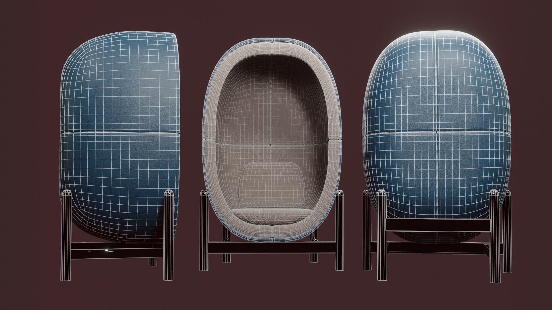 Capsule Office Pod Set free 3D model | CGTrader