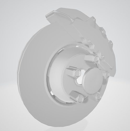 animated disc break 3D model animated | CGTrader