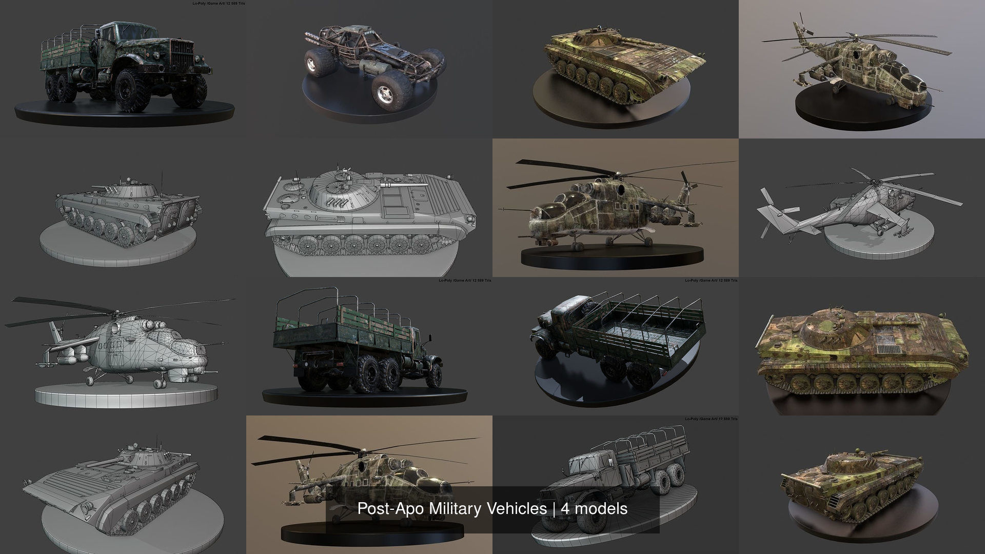 3D model Post-Apo Military Vehicles | CGTrader