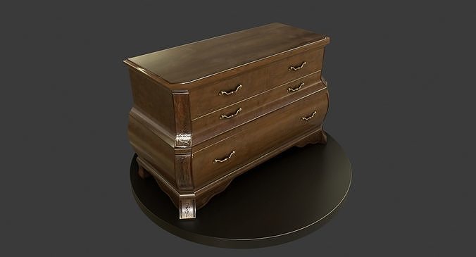 3D model Vintage Small Commode VR / AR / low-poly | CGTrader