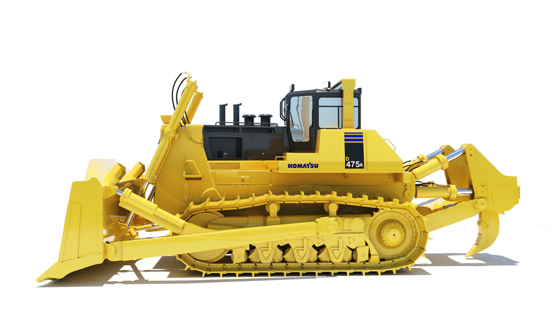 Bulldozer Komatsu D475A 3D model 3D model | CGTrader