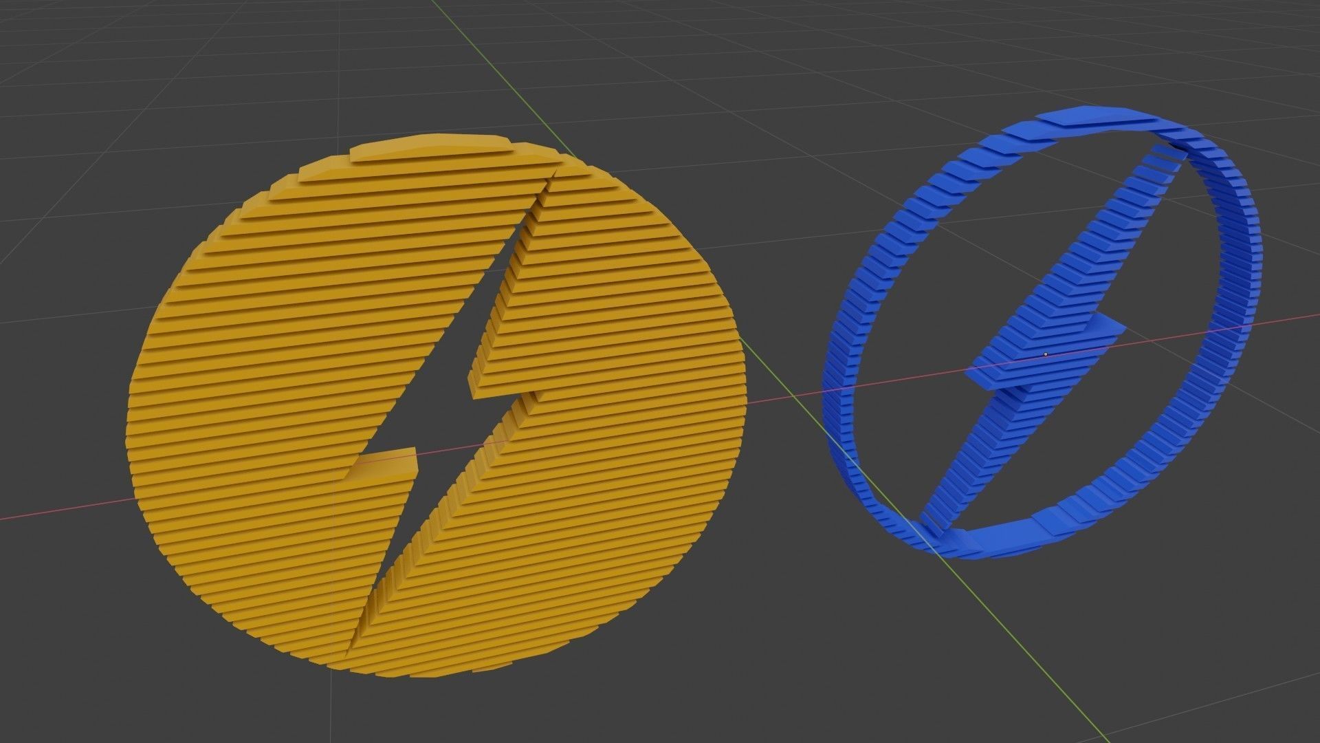 3D model Low poly lightning symbol VR / AR / low-poly | CGTrader