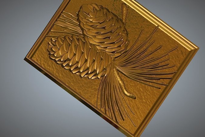 pine frame 3D model 3D printable | CGTrader