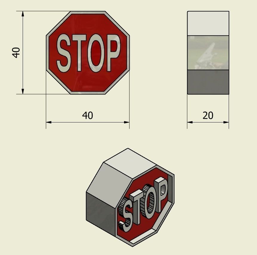 stop plate 3D model 3D printable | CGTrader