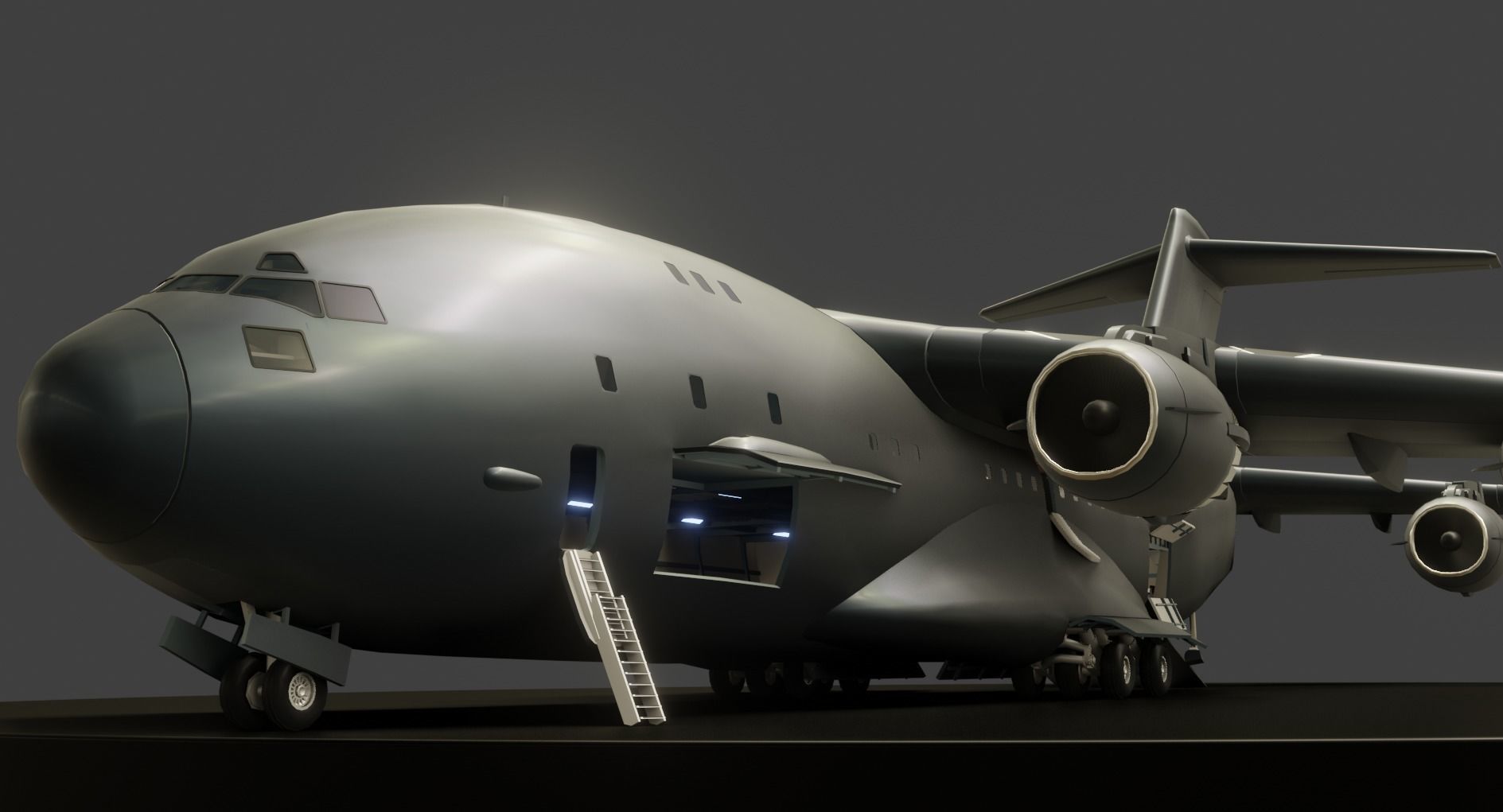 3D model AOS - The Bus - C17 Globemaster VR / AR / low-poly | CGTrader