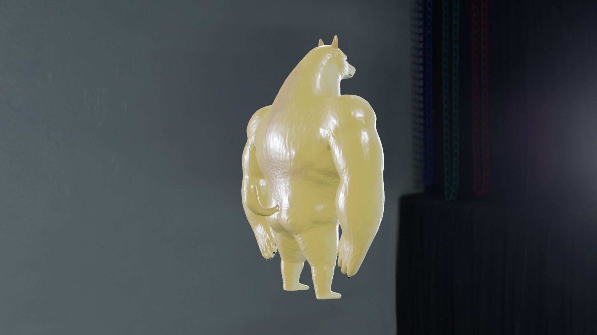 Swole Doge 3D model 3D printable | CGTrader