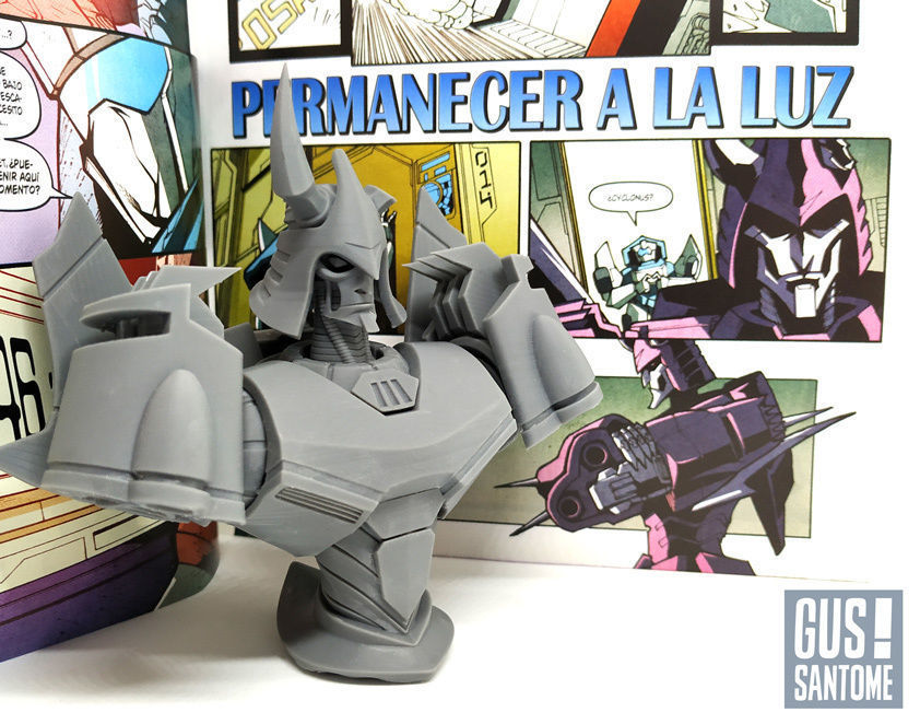 Samurai Cyclonus Bust - Transformers 3D model 3D printable | CGTrader