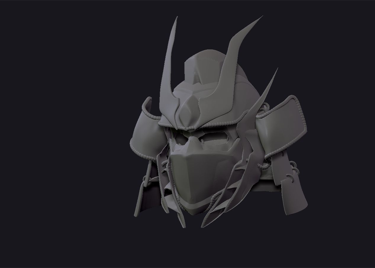 Optimus Prime Samurai Helmet 3D model 3D printable | CGTrader