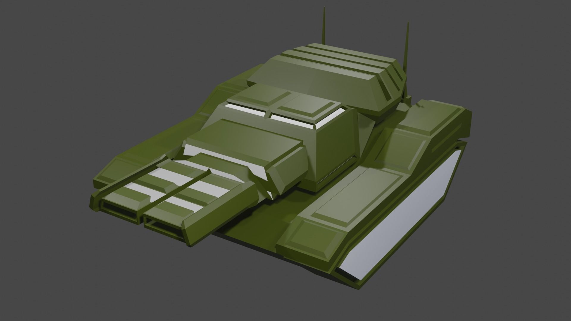 Sci-Fi Battle Tank 3D model 3D printable | CGTrader