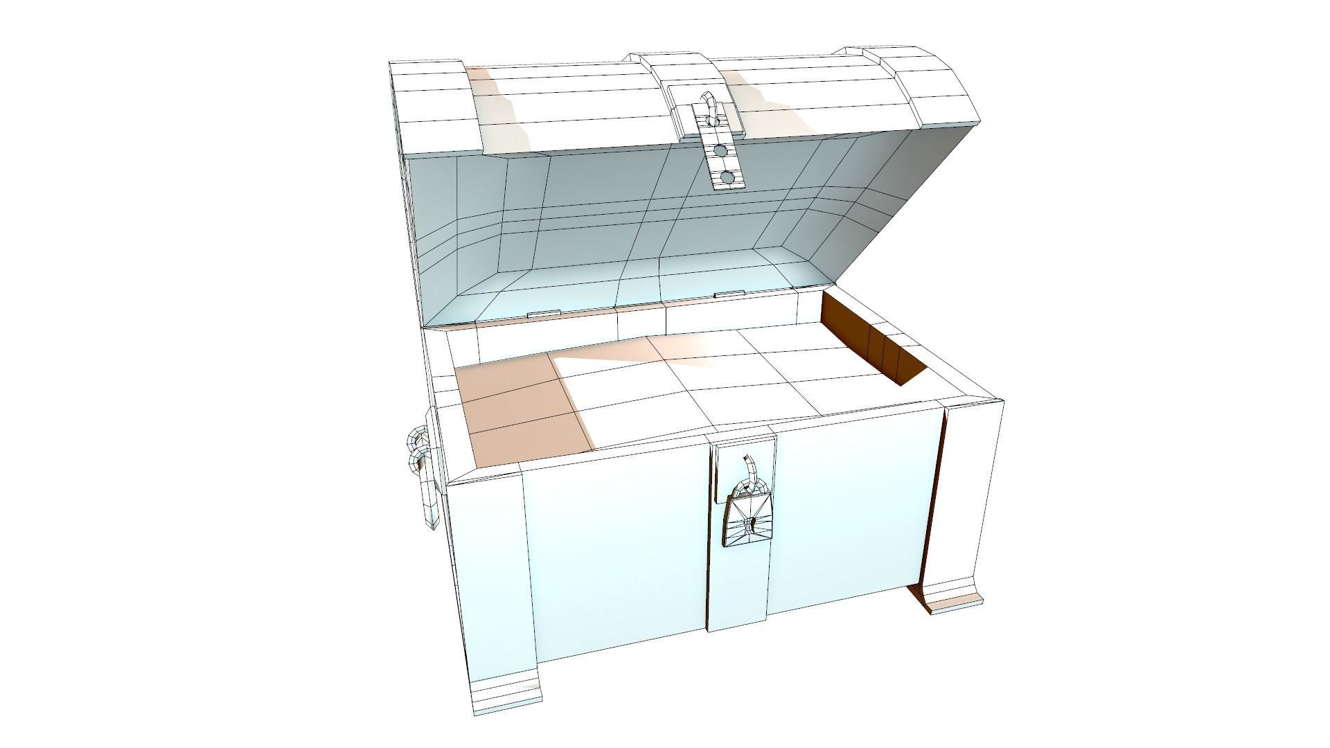 3D model Treasure Chest - Open and Closed - Open Animation VR / AR ...