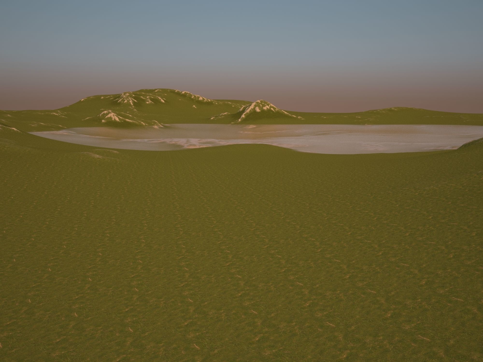 Lake landscape 3D model | CGTrader