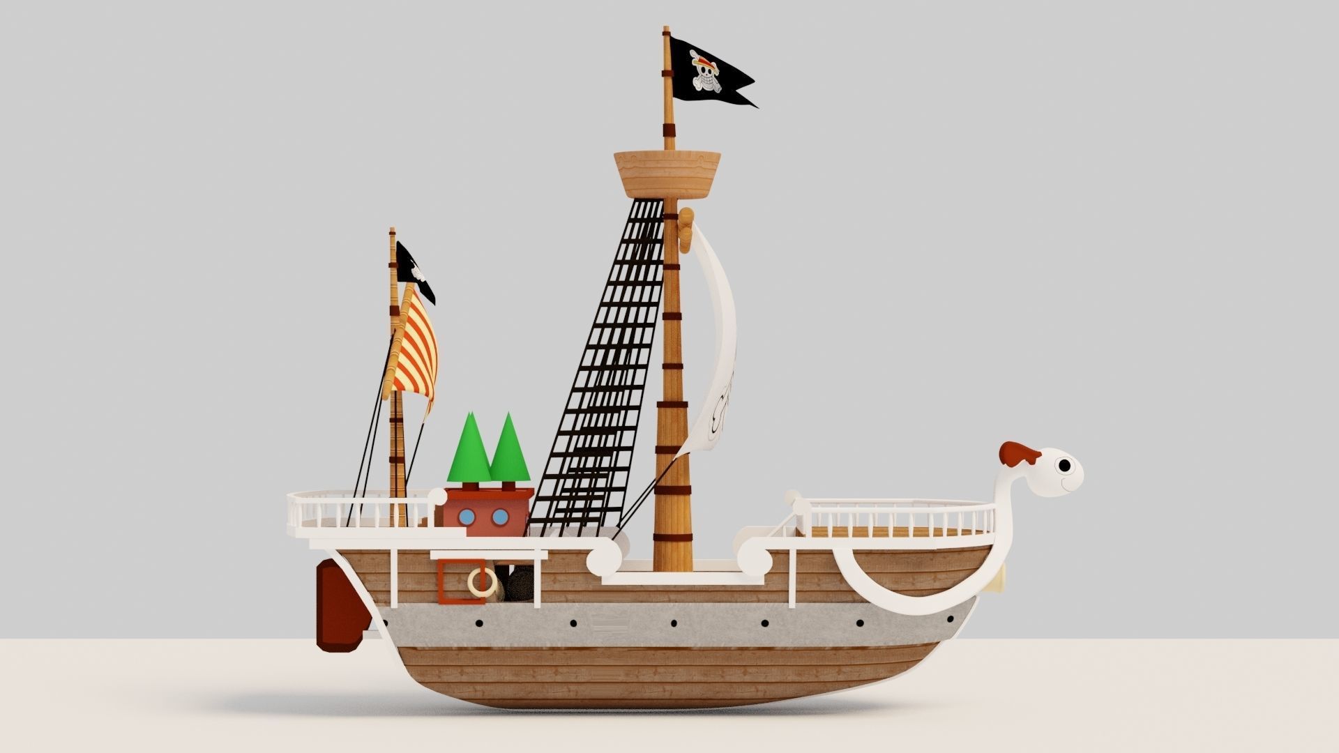 Going Merry - One Piece 3D model | CGTrader