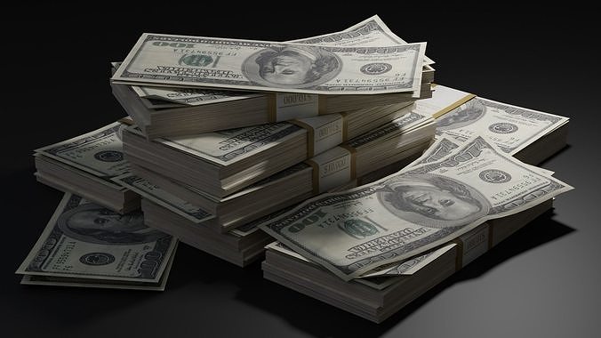 3D model Lowpoly 100 dollar bill models VR / AR / low-poly | CGTrader