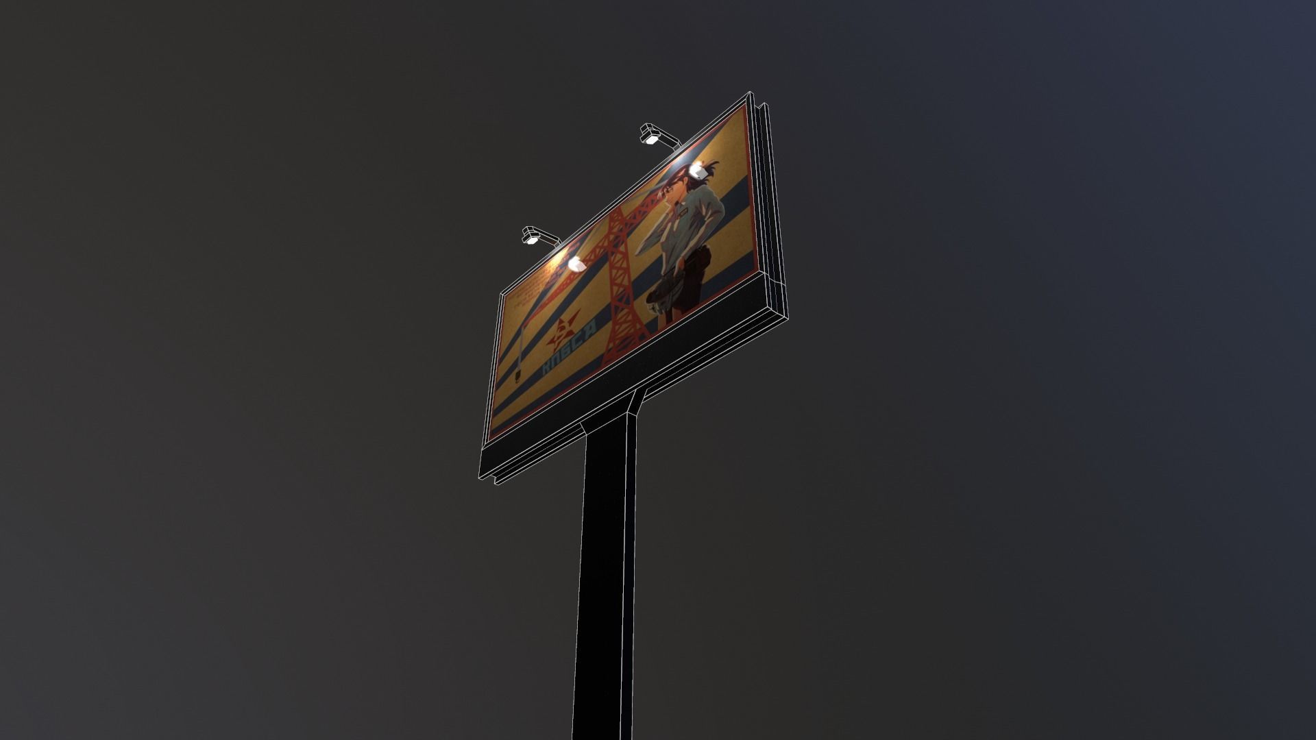 Anime Billboard free VR / AR / low-poly 3D model | CGTrader