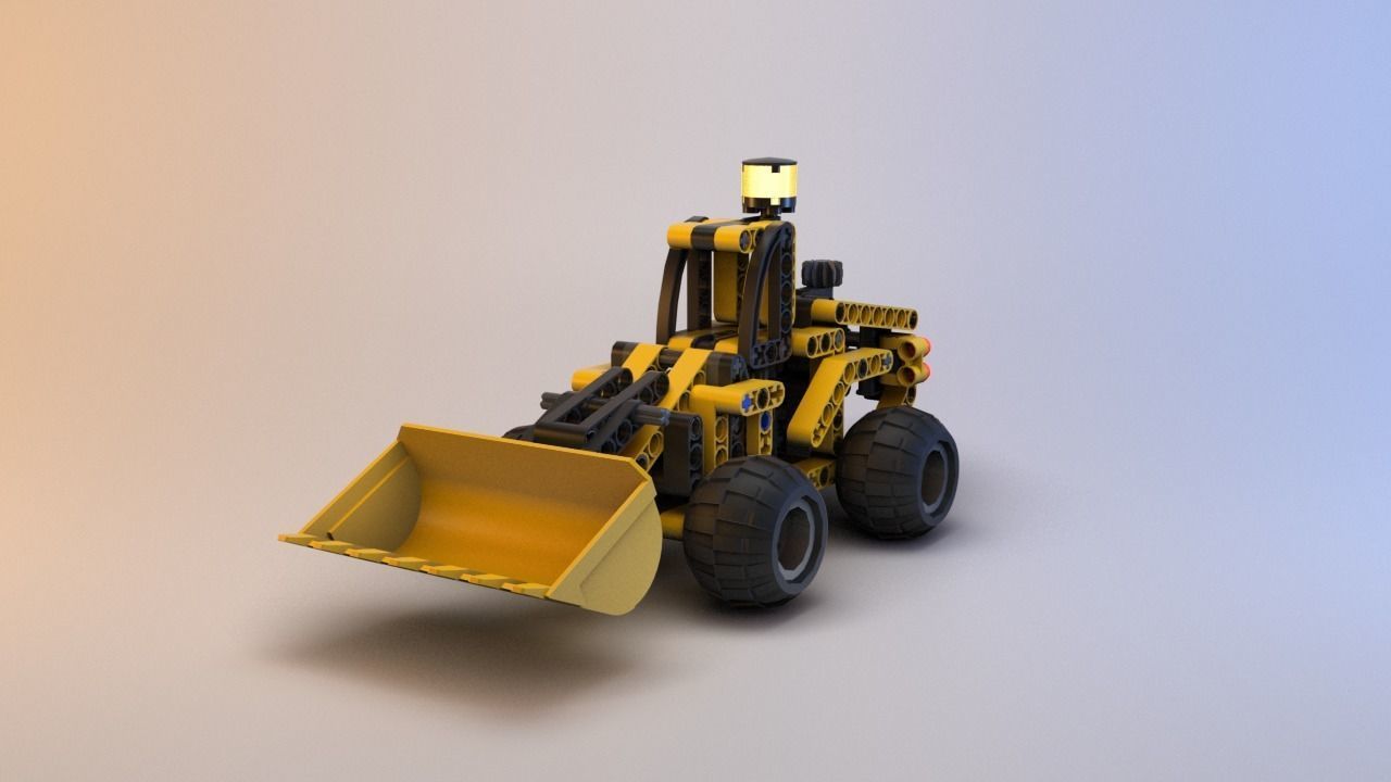 3D model Lego Technic - Front End Loader - 8453 VR / AR / low-poly ...
