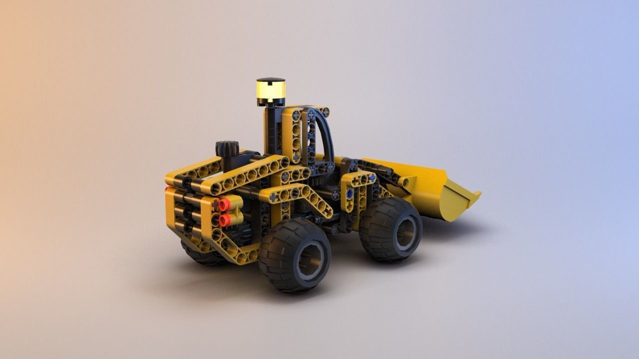 3D model Lego Technic - Front End Loader - 8453 VR / AR / low-poly ...