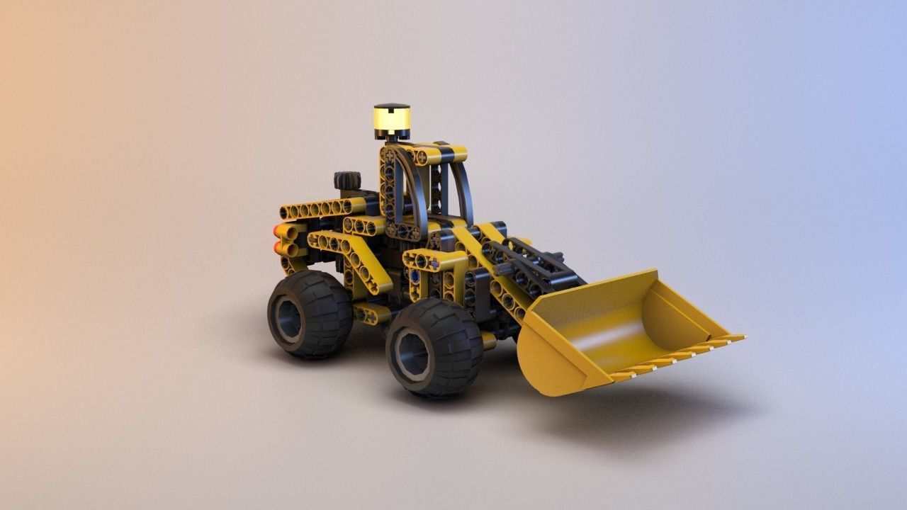 3D model Lego Technic - Front End Loader - 8453 VR / AR / low-poly ...