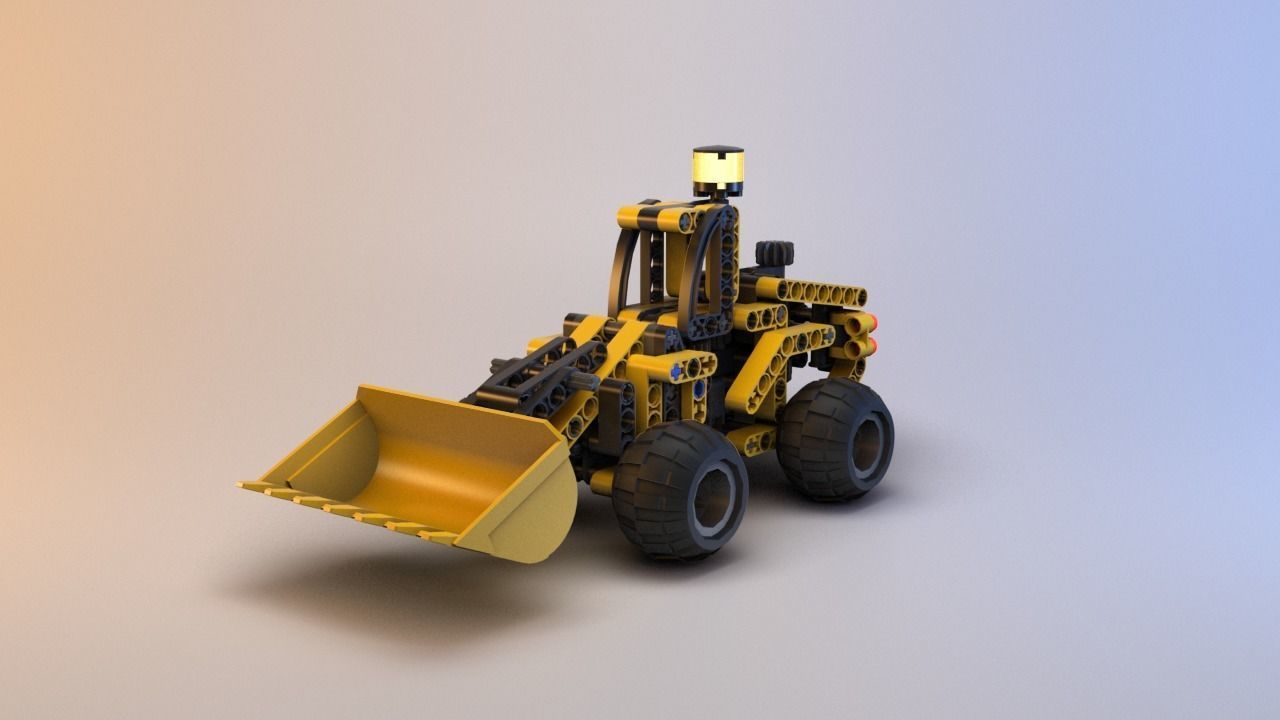 3D model Lego Technic - Front End Loader - 8453 VR / AR / low-poly ...