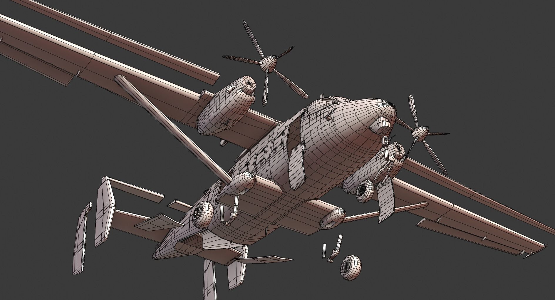 3D model PZL M28 Bryza -Skytruck VR / AR / low-poly | CGTrader