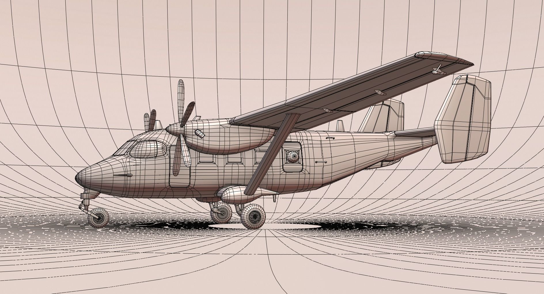 3D model PZL M28 Bryza -Skytruck VR / AR / low-poly | CGTrader