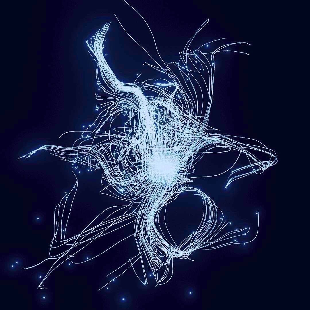 particles and lines graphic design 3D model animated | CGTrader