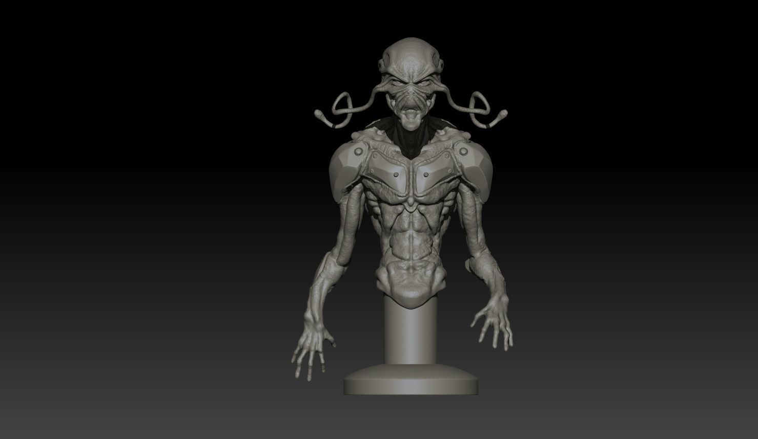 zorak alien bust 3D model 3D printable | CGTrader